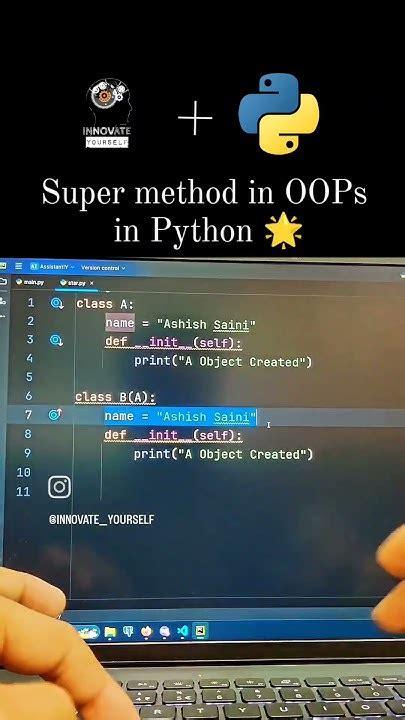 Super Method In Oops In Python 🌟super Method Function Oops Object