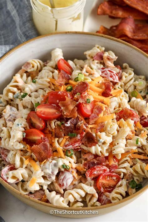 Easy Bacon Ranch Pasta Salad Image