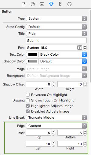 Uiview How To Achieve UIButton UILabel Padding In IPhone App Stack Overflow