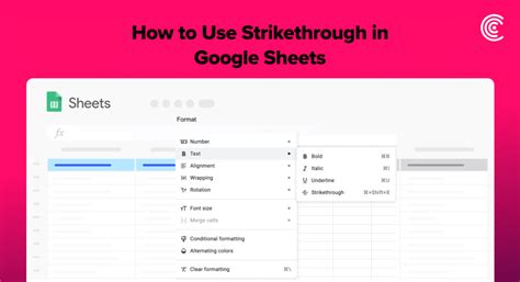 How To Use Strikethrough In Google Sheets A Quick Tutorial