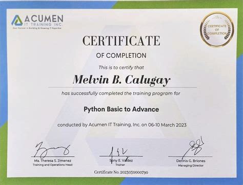 Melvin Calugay On Linkedin Python