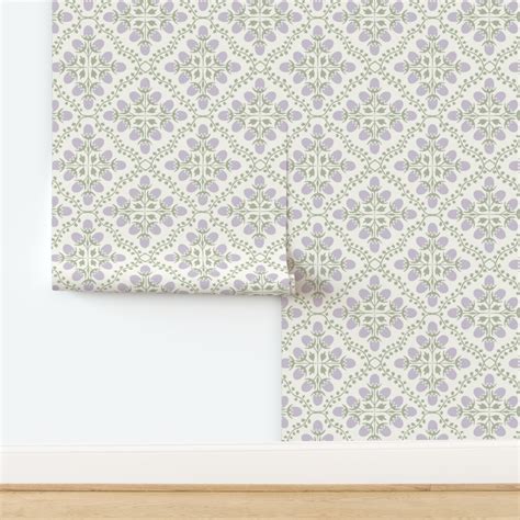 Raspberry Garden Trellis Purple And Wallpaper Spoonflower Raspberry Garden Trellis Purple And Wallpaper Spoonflower