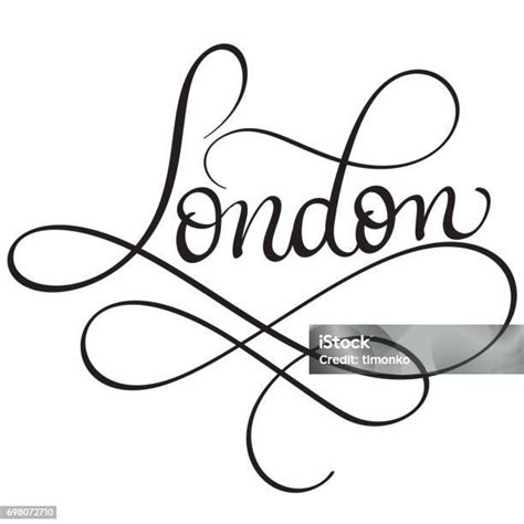 런던 서 단어 흰색 배경에 글자입니다 손으로 그린 벡터 일러스트 레이 션 Eps10 그리기에 대한 스톡 벡터 아트 및 기타 이미지 그리기 낱말 도회지 Istock