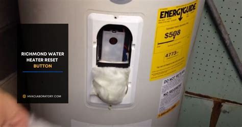 Richmond Water Heater Reset Button A Comprehensive Guide