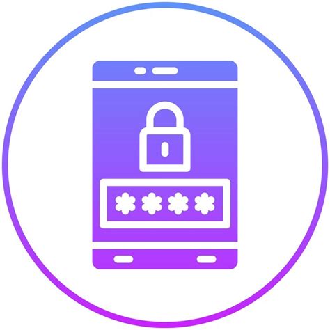 Premium Vector Mobile Password Icon Vector Icon Illustration Of Networking And Data Sharing