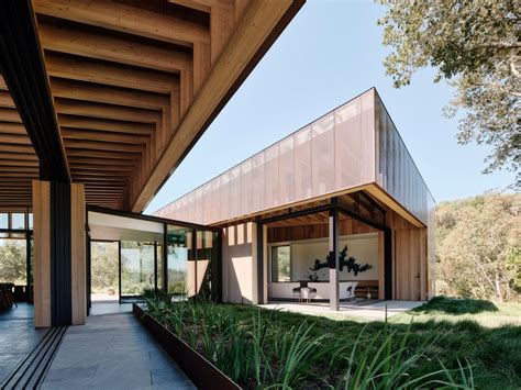 Field Architecture Clads Flowing Sonoma House In Copper