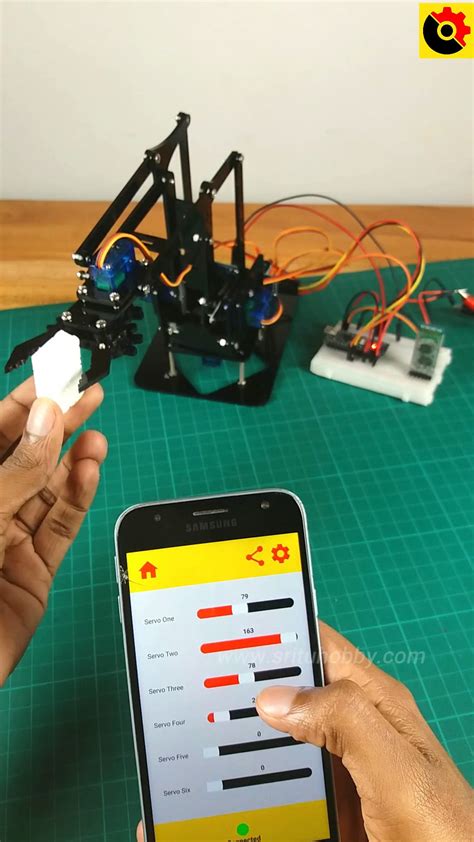 bluetooth control robot arm r arduinoprojects