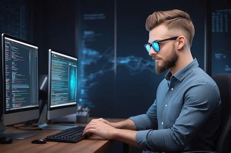 Premium Photo Developing Programming And Coding Technologies Website