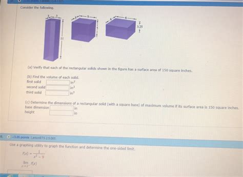 Solved Consider The Following 3 25 A Verify That Each Of