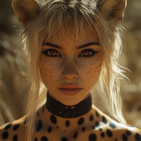 Kobieta Gepard Foto Ai By Ozunu1987 On Deviantart