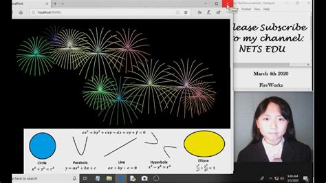 Math Python Series 39 2d Firework Simulation 焰火 烟花 Youtube