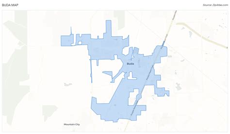 Buda TX Zip Atlas