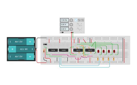 Circuit Design Asynchronous Bcd Counter Tinkercad