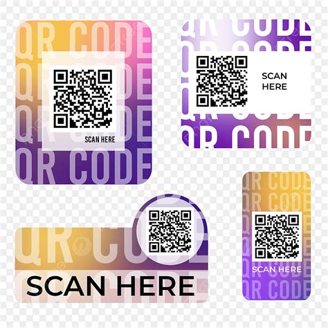 Qr Code Label Hd Transparent Futuristic Qr Code Transparent Label Digital Payment App PNG