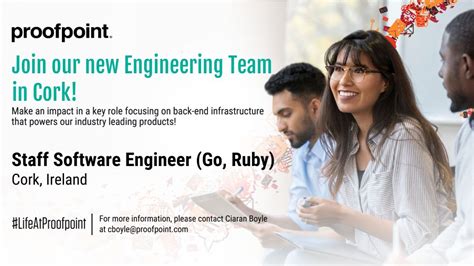 proofpoint hiring staff software engineer go ruby in cork county