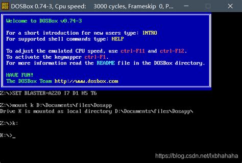 用dosbox写第一个汇编helloworldexe Hallo Csdn博客