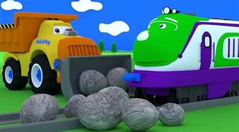 Развивающие мультфильмы Грузовик Тёма паровоз и самосвал Мультики для маленьких Смотреть