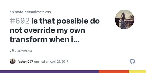 is that possible do not override my own transform when i dynamically add an animate to my dom