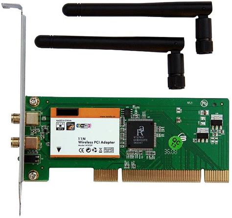 Placa De Rede Wifi Pci Ghz Mbps Com Antenas Para Pcs Rikatech