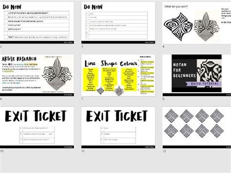 Formal Elements Shapeline Notan Art Teaching Resources