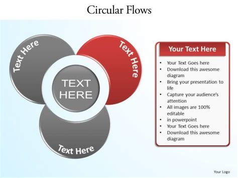PowerPoint Slide Layout Chart Circular Flow Ppt Design