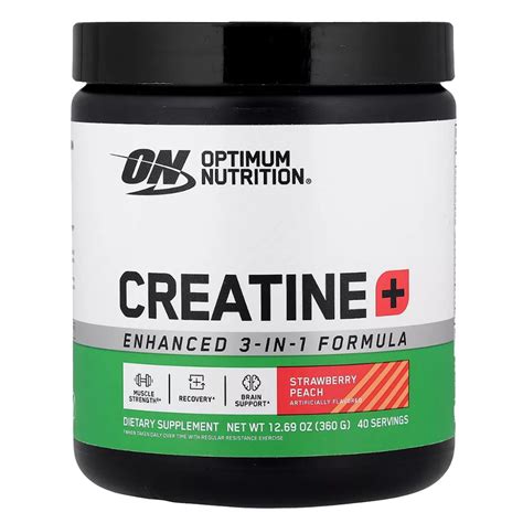 Buy Optimum Nutrition Creatine Plus Powder 360 G Strawberry Peach In