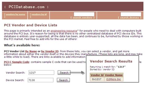 How To Find Unknown Device Drivers By Their Vendor Device ID