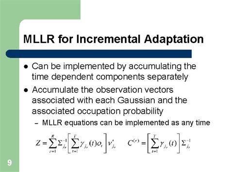 Flexible Speaker Adaptation Using Maximum Likelihood Linear Regression