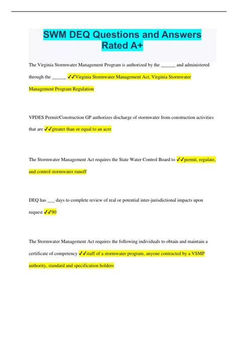 Swm Deq Questions And Answers Rated A Swm Deq Stuvia Us