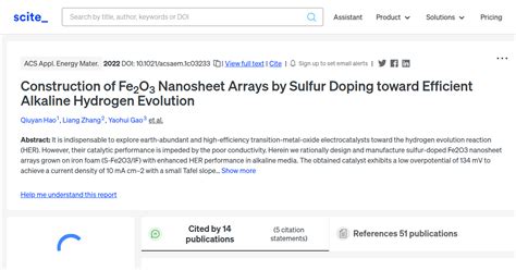 Construction Of Fe 2 O 3 Nanosheet Arrays By Sulfur Doping Toward Efficient Alkaline Hydrogen