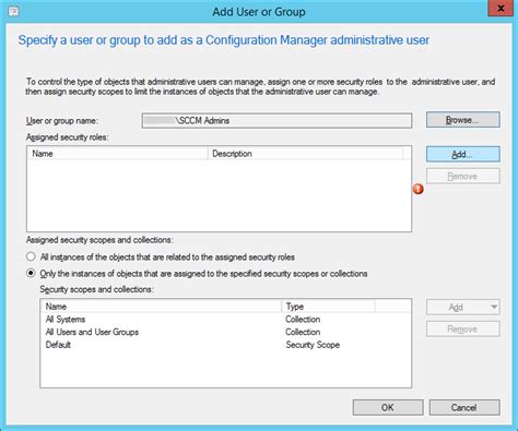System Center 2012 R2 The User Account Running The Configuration Manager Console Has