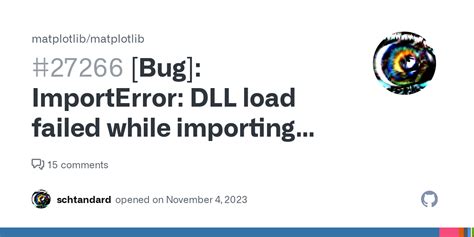 Bug ImportError DLL Load Failed While Importing Path In Conda Development Installation
