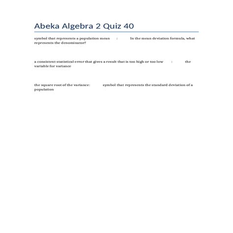 Symbol That Represents Population Mean The Mean Deviation Formu