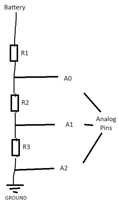 can one voltage divider be used for various lipo battery packs