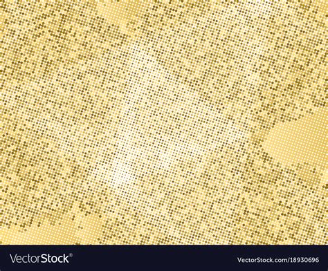 Gold Sequins Texture Abstract Halftone Background Vector Image