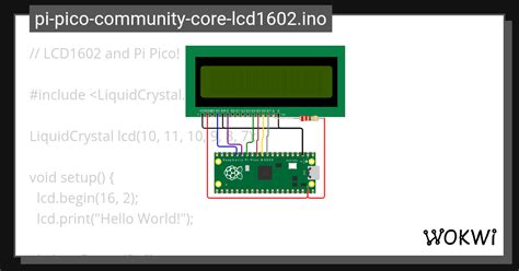Pi Pico Community Core O Copy Wokwi Esp32 Stm32 Arduino Simulator
