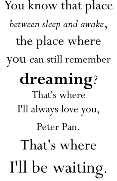 Peter Pan And Wendy Quotes Quotesgram