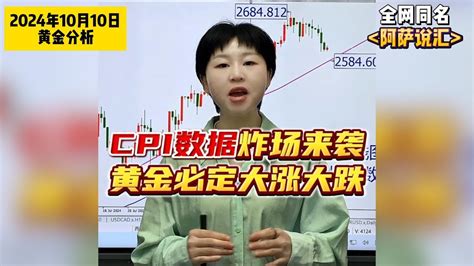 Cpi数据炸场来袭，黄金必定大涨大跌！黄金 金价 今日金价 国际金价 财经 Youtube