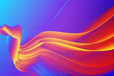 Premium Vector Blended Overly Colorful Gradient Creative Abstract Wavy Style Vector Modern