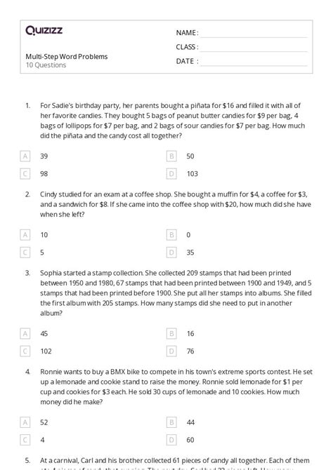 Free Free Math Worksheet For 5th Grade Word Problems Download Free
