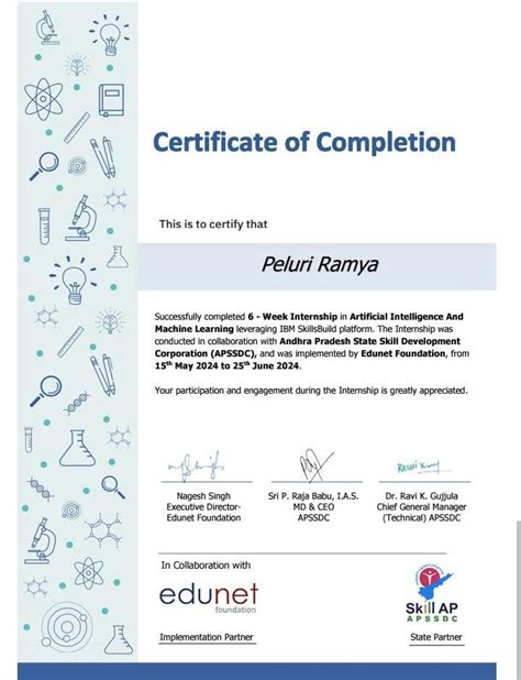 Apssdc Edunetfoundation Internship Ramya Peluri