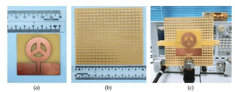 Fabricated Prototypes A Uwb Map Antenna B Fss Reflector And C
