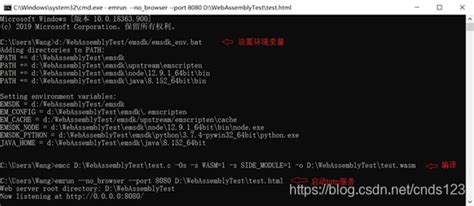 windows10中emscripten 安装详解 webassembly git 路径 csdn博客