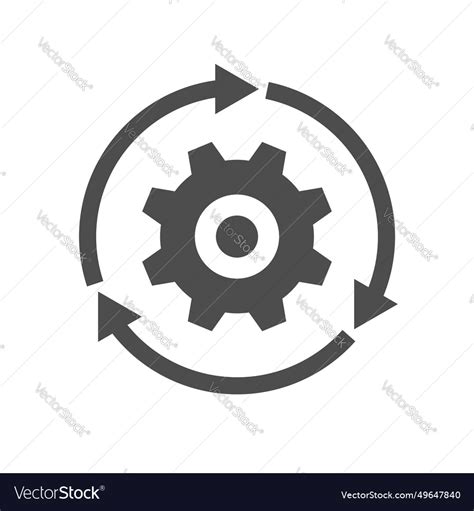 Workflow Sign Royalty Free Vector Image Vectorstock