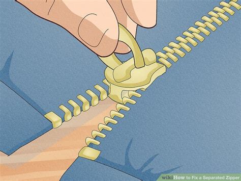 How To Fix A Separated Zipper Steps With Pictures Wikihow