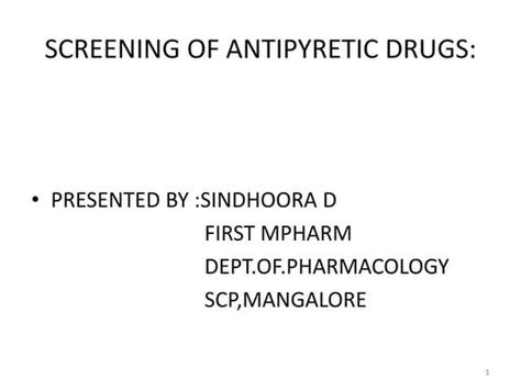 Screening Models Of Anti Inflammatory Drugs Pptx