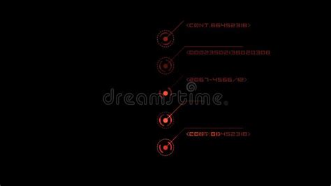 Countdown Ui Hud Information Blocks Construction Of Letters And Numbers Technology Concept