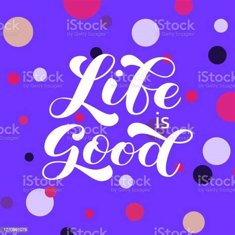 인생은 좋은 브러시 레터링입니다 배너 또는 포스터에 대한 벡터 스톡 일러스트레이션 개성 개념에 대한 스톡 벡터 아트 및 기타