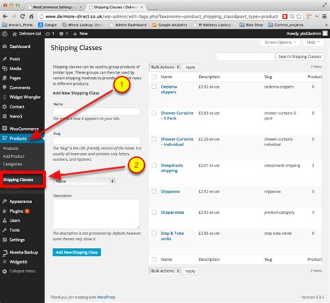 Adding A New Shipping Class To Woocommerce For Wordpress