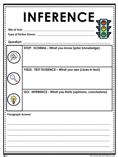 Making Inferences Reading Activity Emergency Plan Distance